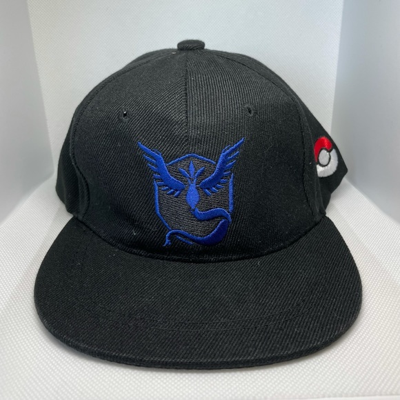 Other | Pokemon Go Cap Snapback Black Color Blk Blue Pokmon Snake Cap ...